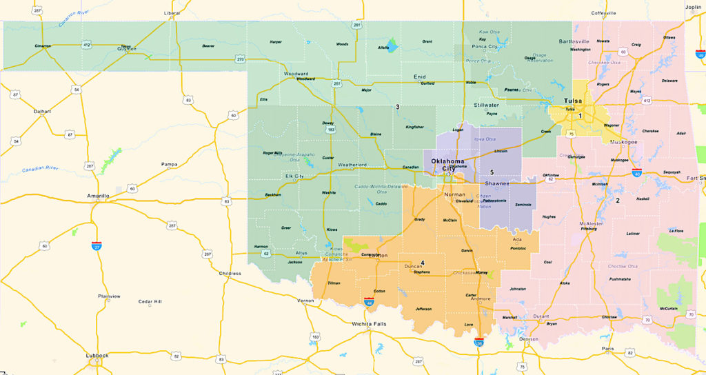 Proposed Oklahoma congressional map unveiled