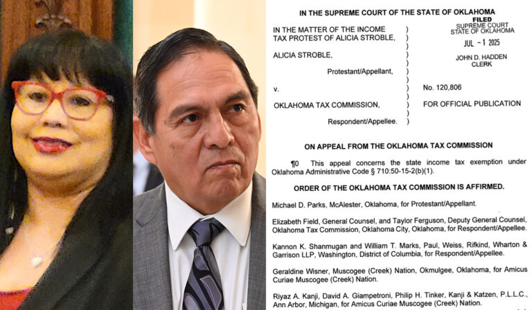 Stroble decision: OK Supreme Court rejects income tax appeal, declines to extend McGirt to civil law
